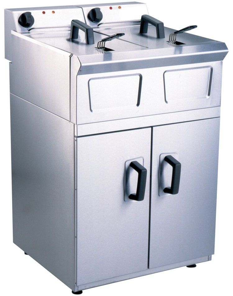 Falcon Pro-Lite LD48 Electric Twin Pan Free-Standing Fryer | Peachman