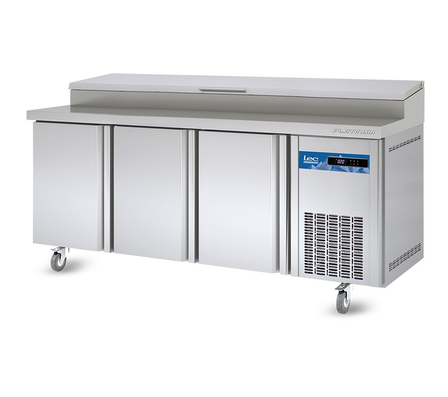 Lec SALADCTR3DR 3 Door Refrigerated Salad Prep Counter | Peachman