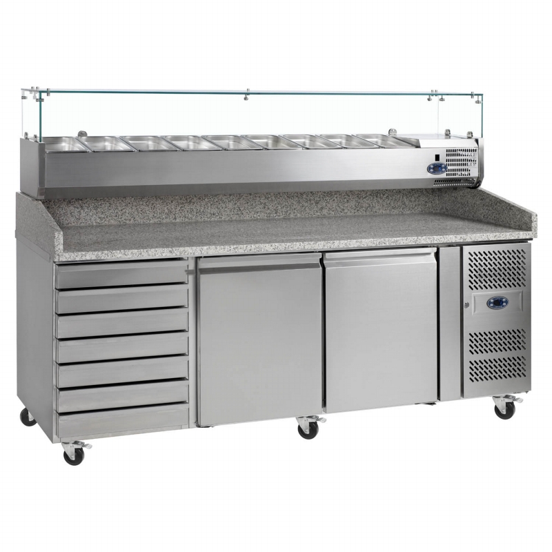 Tefcold PT1310 Refrigerated Preparation Counter With Dough Drawers ...