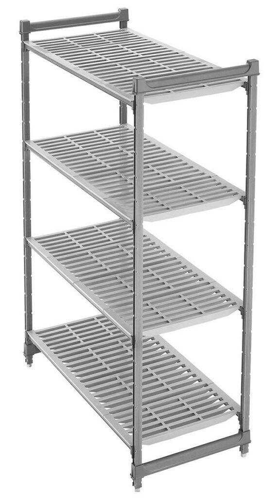 Cambro Camshelving Basics Plus Series 4-Tier Shelving Unit (Starter ...