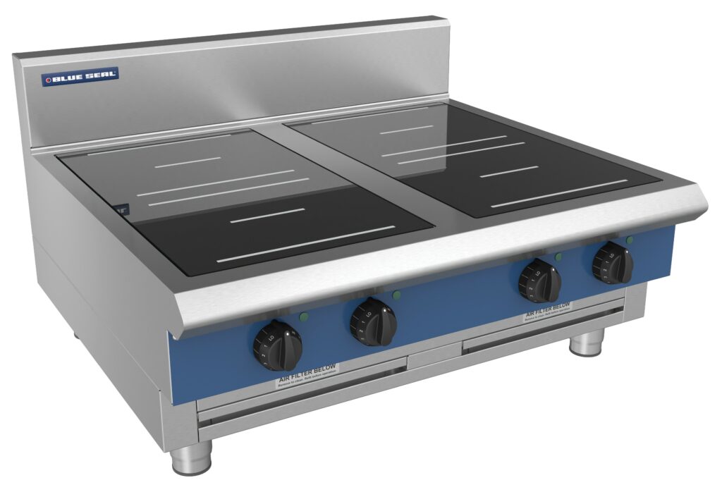 Blue Seal Evolution IN514R3-B 4 Zone Round Induction Cooktop Bench ...