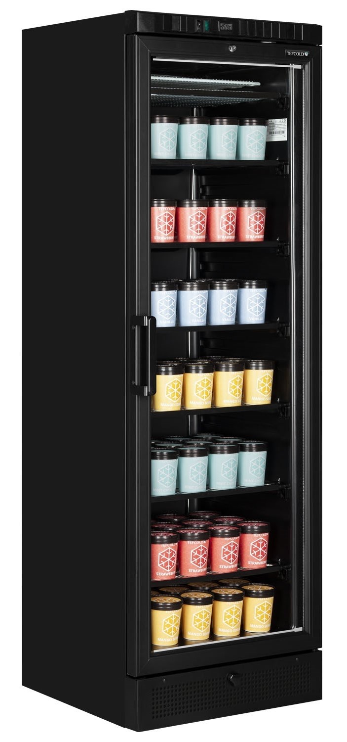 Tefcold UFSC371G Black Display Freezer | Peachman