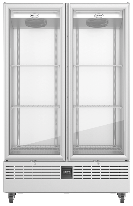 Foster FSL800G Upright Slimline Double Glass Door Refrigerator | Peachman