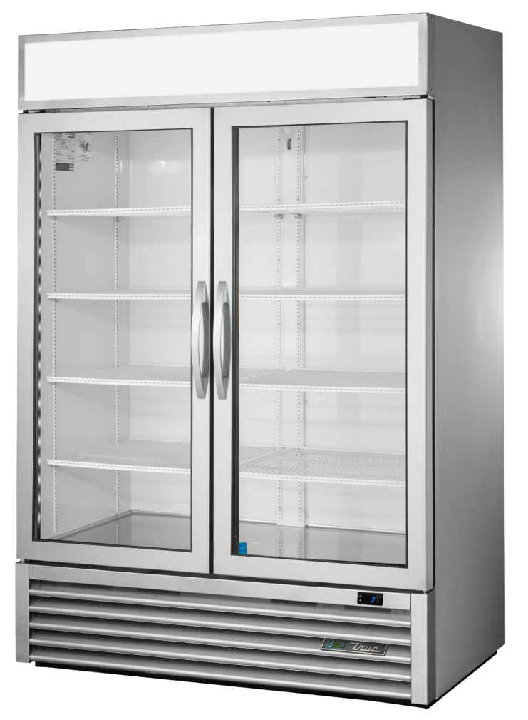 True GDM-49-HC~FGD01 Double Glass Door Merchandiser | Peachman