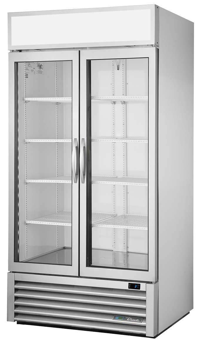True GDM-35-HC~FGD01 Double Glass Door Merchandiser | Peachman